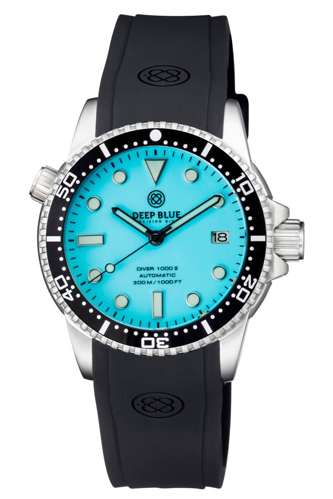 Deep Blue Diver 1000 II Ice-Blue | TimeStore24.org