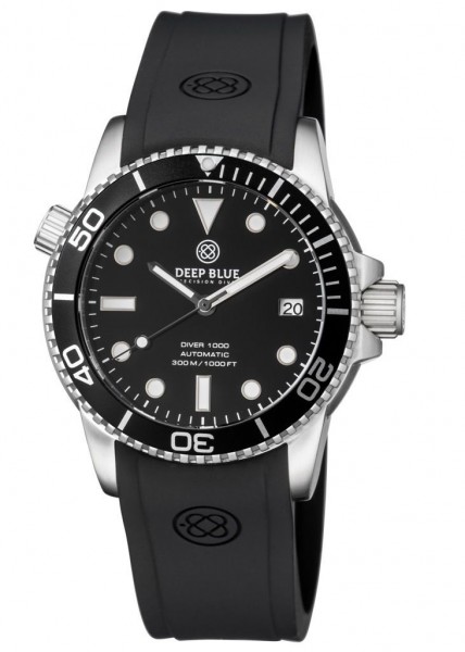 Deep Blue Diver 1000 Black-Black | TimeStore24.org