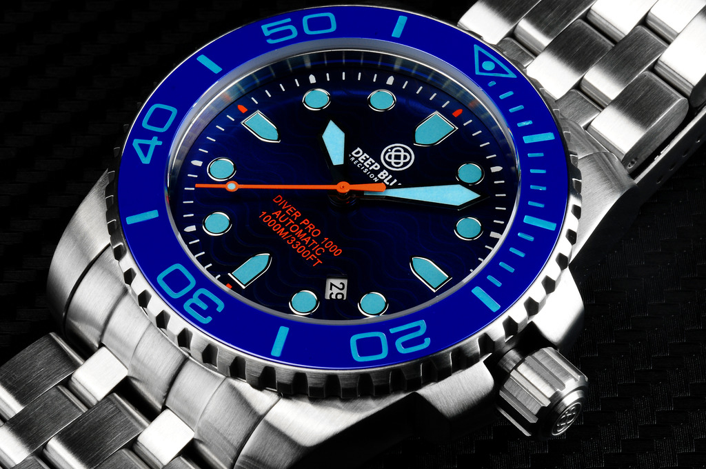 Deep Blue Diver Pro 1000m Blue Ceramic | TimeStore24.org