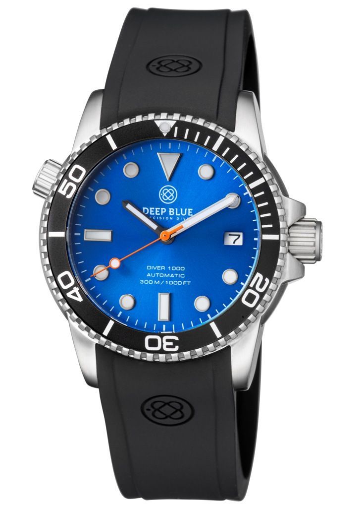 Deep Blue Diver 1000 Black-Blue | TimeStore24.org